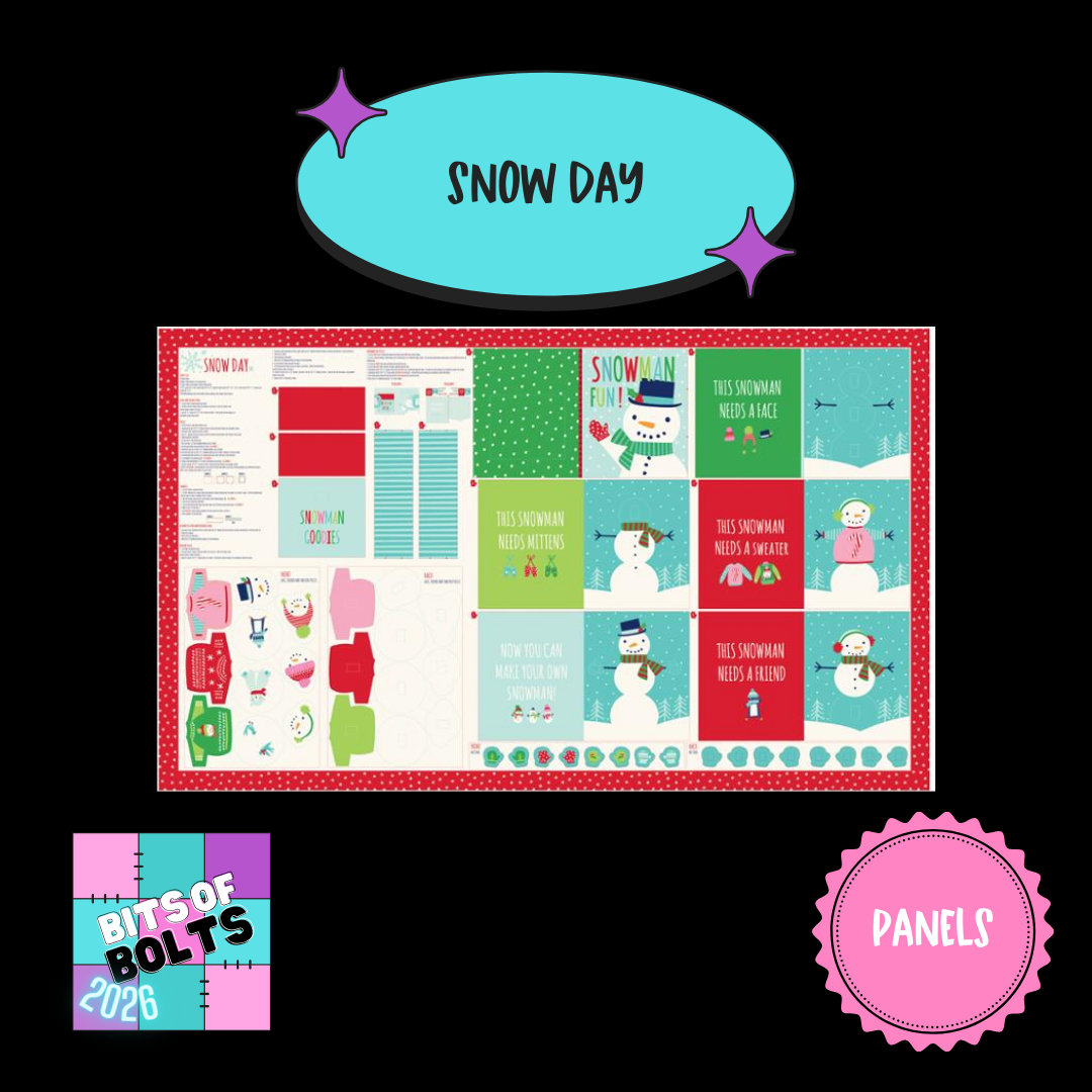 Bits of Bolts - Panel - 36" x 58" - Snow Day