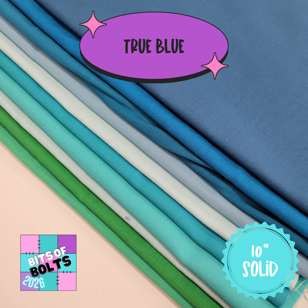 Bits of Bolts - 10" Solid Strips (x10) - True Blue