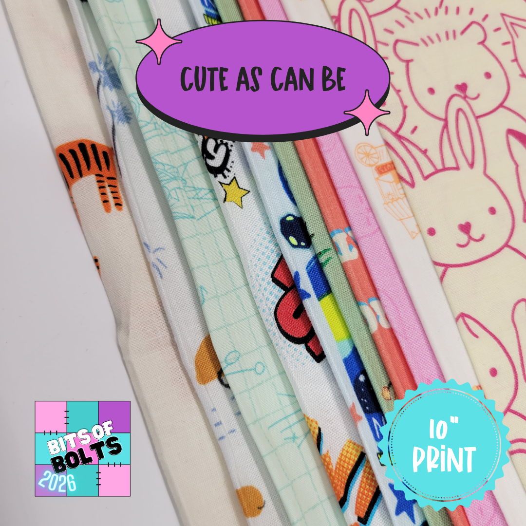 Bits of Bolts - 10" Print Strips (x10) - Cute as Can Be