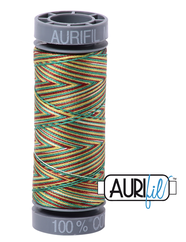 Aurifil Cotton Thread — Leaves (Variegated) 4650 — Small 28wt