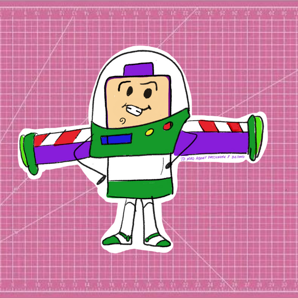 Buzz Lightyear - Toy Story - Mad About Patchwork Sticker