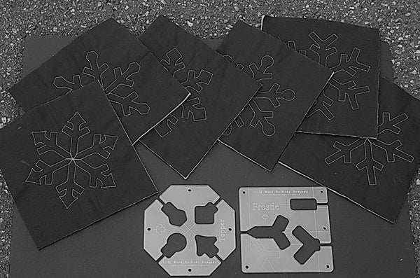 A-Frostie and Topper Combo- Snowflake - Silly Moon Quilting Ruler